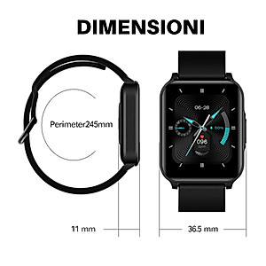 Lenovo S2pro Smart Watch Fitness Tracker with Heart Rate Monitor, Blood Oxygen Tracking, 22 Sport Modes, 1.69 Inch Touch Screen Smartwatch Fitness Watch for Women Men Compatible with Android iOS