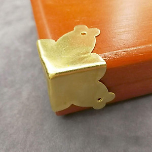 T Tulead Corner Protectors 30mm/1.18" Decorative Corner Box Edge Guard Table Bench Cabinet Corner Protector Pack of 12 with Mounting Nails