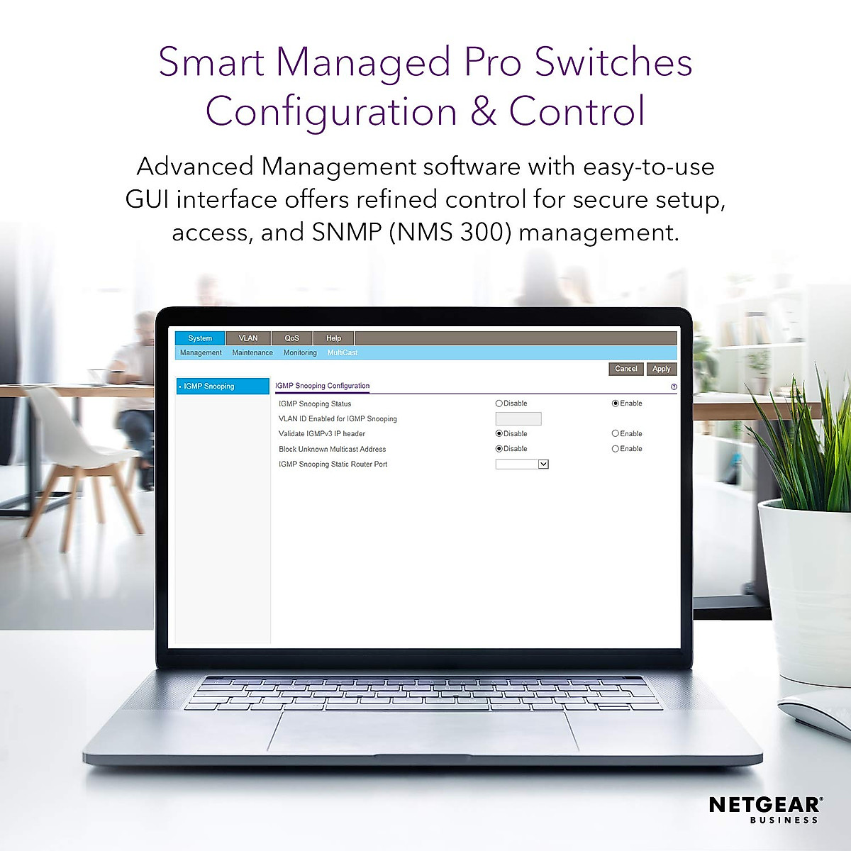 NETGEAR 16-Port Gigabit Ethernet Smart Managed Pro PoE Switch (GS516TP) - with 8 x PoE @ 76W and 2xPD ports, Desktop/Rackmount, and ProSAFE Lifetime Protection