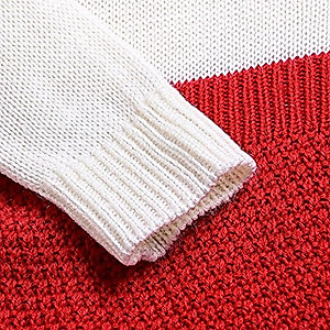 Urkutoba Baby Girls Romper Knitted Ruffle Long Sleeve Jumpsuit Baby Kids Girl Romper Autumn Winter Casual Clothing (0-6 Months, Red)