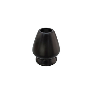 BambooMN Brand - Matcha Ceramic Set - Matcha Bowl and Whisk Holder - 1 Set Black