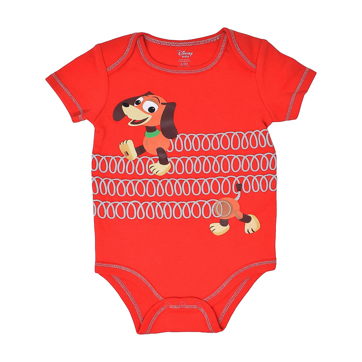 Disney Pixar Toy Story Woody Buzz Lightyear Slinky Dog Newborn Baby Boys 5 Pack Bodysuits 3-6 Months