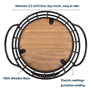 Fving Coffee Pod Holder for Counter, K Cup Holders Coffee Pods Storage Organizer,Large Capacity Coffee Bar Basket with Wooden Base for Kitchen Office Desktop (Black)