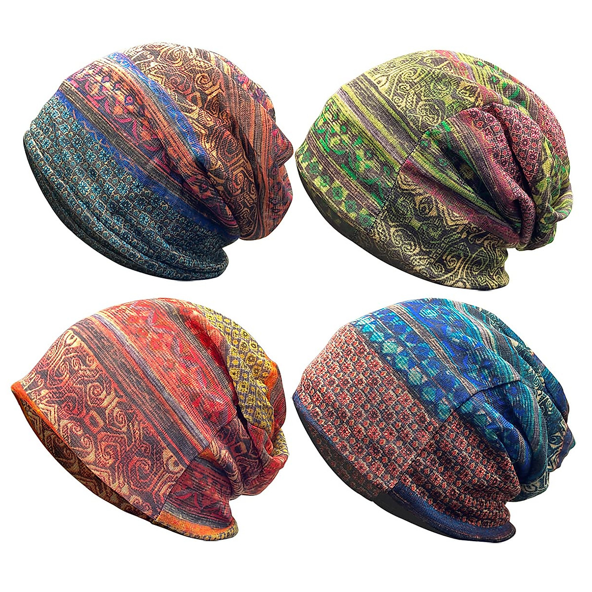 JarseHera Womens Slouchy Beanie Cotton Chemo Caps Cancer Headwear Hats Turban