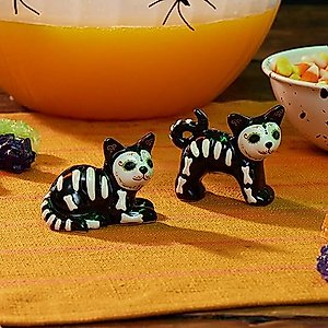 Sugar Skull Cat Mini Salt Shaker