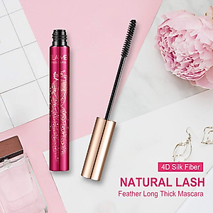 4D Magic Silk Fiber Lash Mascara- Waterproof & Hypoallergenic Easily to Create Amazing Make-up by Thicker,Long Lasting and Curly Eyelashes