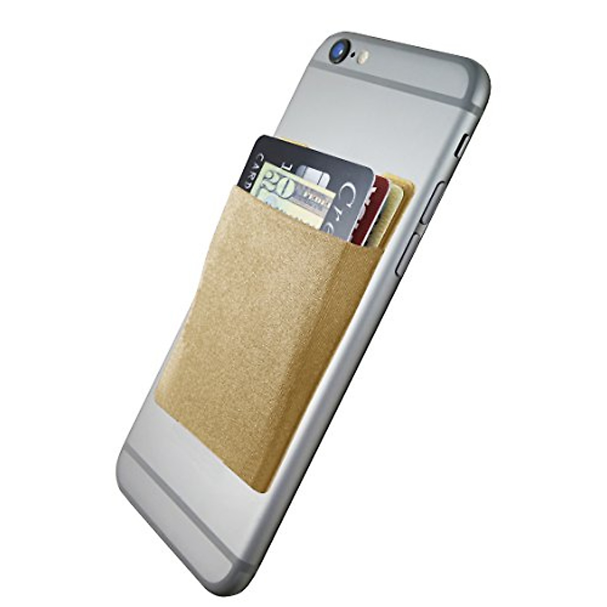CardNinja Ultra-slim Self Adhesive Credit Card Wallet for Smartphones, Gold