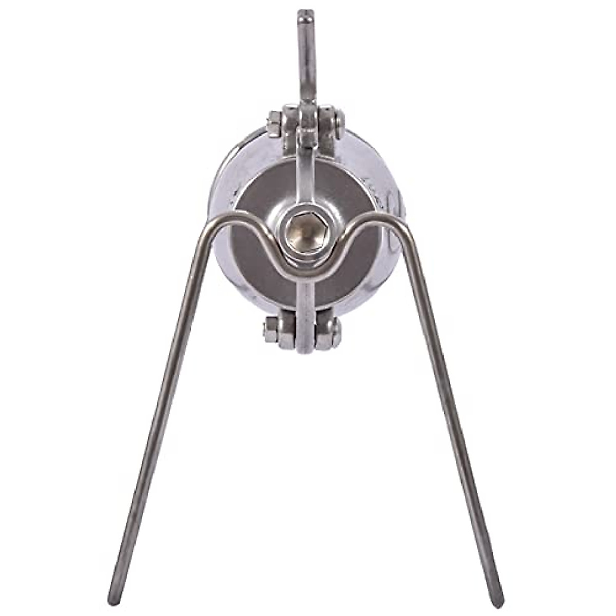 High Pressure Popcorn Maker Machine Mini Stainless Steel Professional Roasting Popcorn Machine Manual Crank Handle Gas Heating Slow Boost with Pressure Gauge for Family Gatherings Study Party Fun