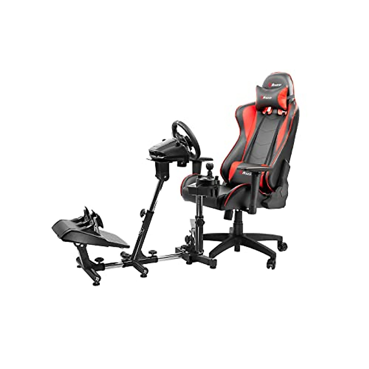 Arozzi Velocita Universal Racing Simulator Cockpit Compatible with Most Racing Sim Gear and Gaming Chairs Collapsible Telescopic and Portable - Black