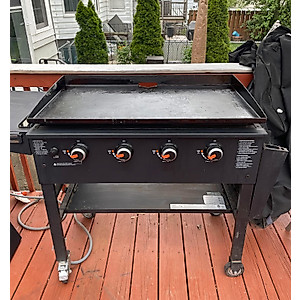 CALPOSE 15 Feet 5249 Propane to Natural Gas Conversion Kit for Blackstone 28”, 36” Griddle, 3/8 inch ID Natural Gas Hose Compatible for Tailgater, Rangetop Combo & Single Burner Rec Stove