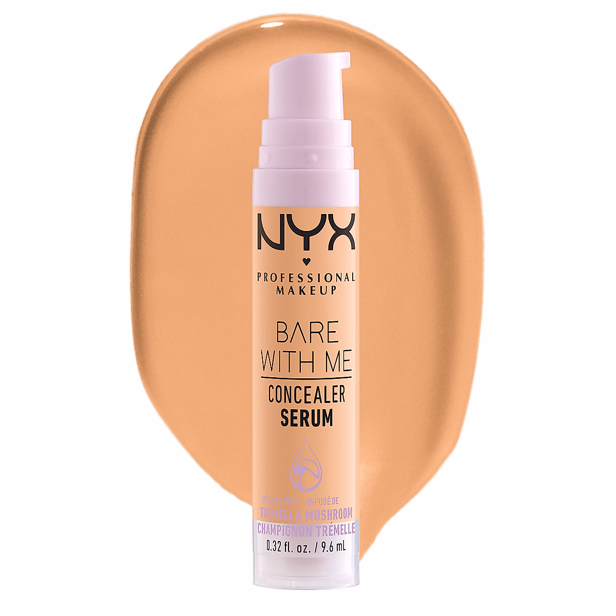 NYX PROFESSIONAL MAKEUP Bare With Me Concealer Serum, Concealer Makeup For Up To 24Hr Hydration - Tan