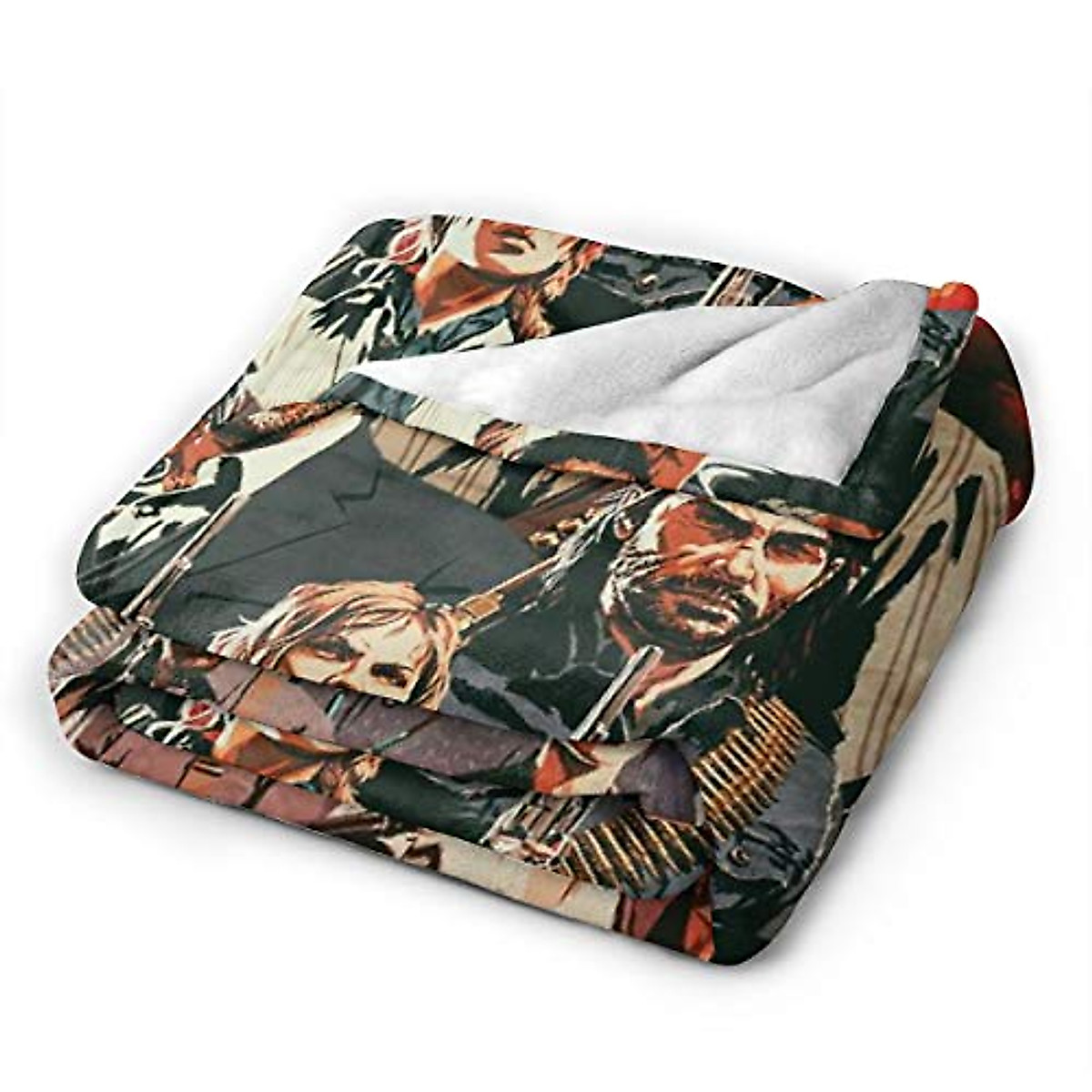 commix.x Red 2 Ultra Soft Anti-Pilling Flannel Blanket Throw Blanket Warm Plush Cozy Soft Blankets 40X50''