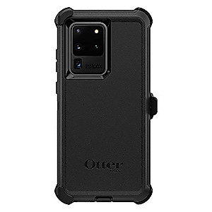 OtterBox DEFENDER SERIES SCREENLESS Case Case for Galaxy S20 Ultra/Galaxy S20 Ultra 5G (ONLY - Not Compatible with Any Other Galaxy S20 Models) - BLACK