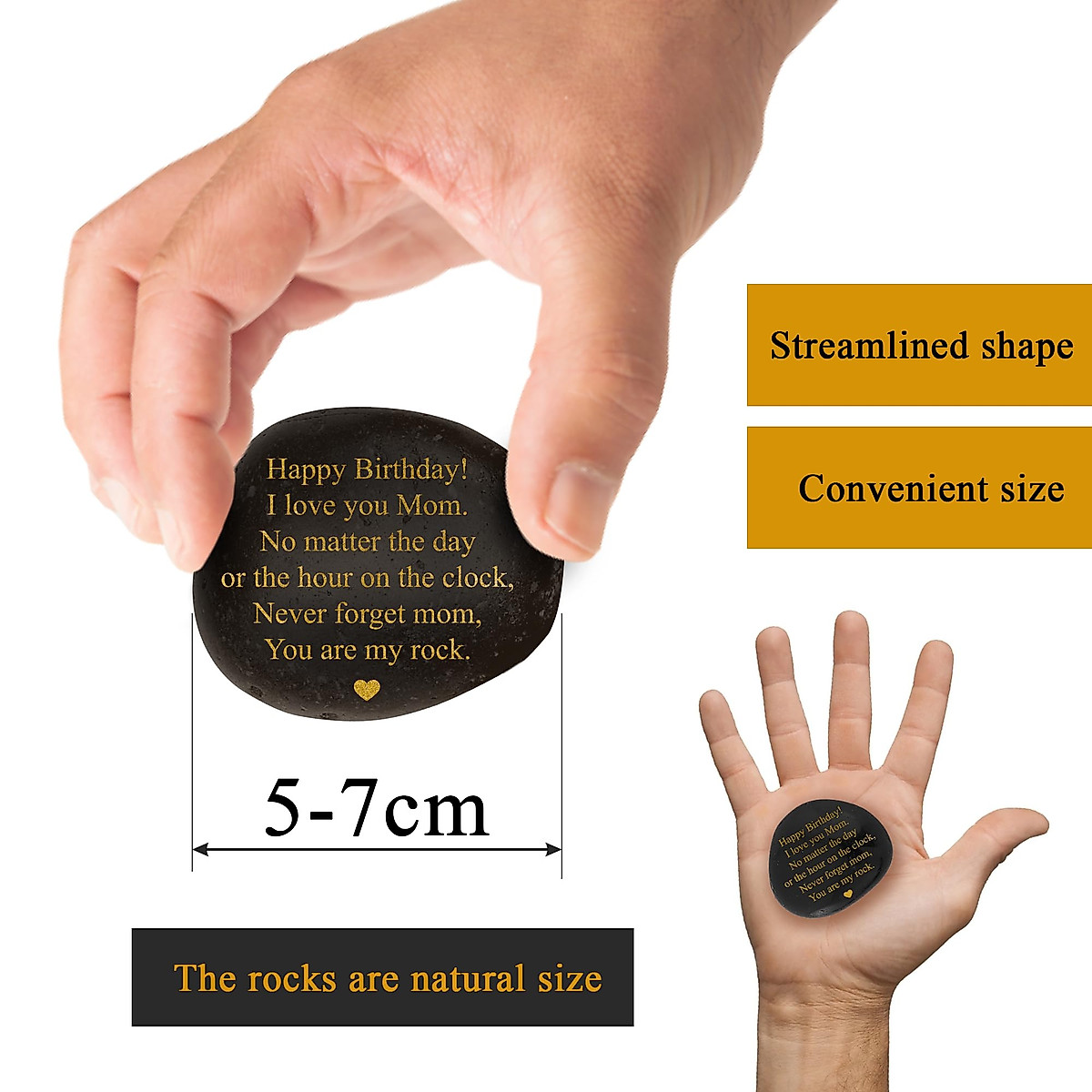 Mom Birthday Gifts - Engraved Birthday Gift for Mom - Cool Mother Birthday Gift Ideas - Emotional Gifts for Women Moms - Birthday Gift from Son, Daughter - Happy Birthday Gift for Mom, Stepmom