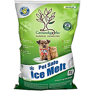 Groundworks All Natural Child Pet Plant and Concrete Safe Fast Acting Ice Melt 10 Pound Bag