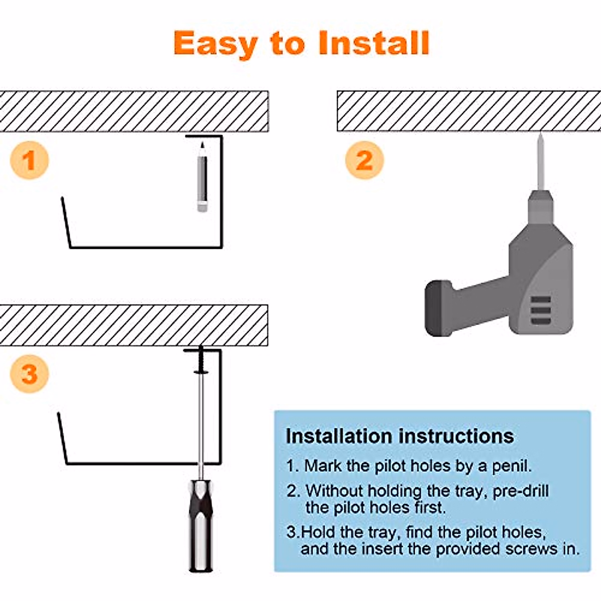 COYACOOL Under Desk Cable Management- 2 Pack Cord Organizer. Metal Wire Cable Management Tray for Office, Studio and Home. Super Sturdy Under Table Cable Management - Black Cable Organizer