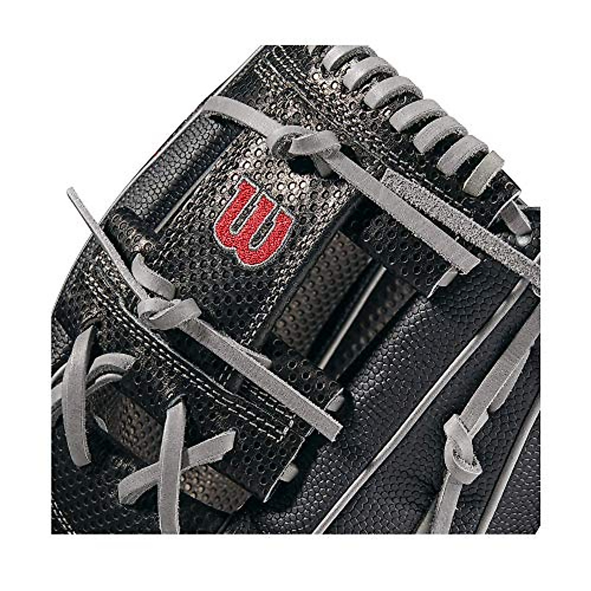 WILSON A2000 Spin Control Fastpitch H12 w/SuperSkin (Infield) - Right Hand Throw,12",Black, large, WBW10022112