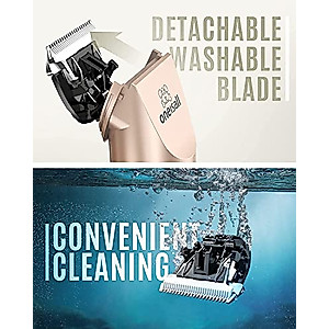oneisall Dog Shaver Clippers Low Noise Rechargeable Cordless Electric Quiet Hair Clippers Set for Dogs Cats Pets