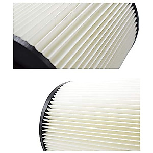 VF4000 Replacement Filter for Ridgid 72947 Wet Dry Vac 5 to 20-Gallon 6-9 Gal Husky Craftsman 17816 Vacuum Compatible WD5500 WD0671 WD1270 RV2400A RV2600B Washable & Reusable Standard Wet/dry Vac Filt