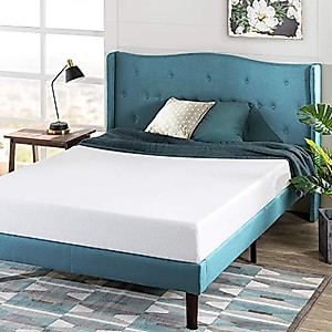 Zinus ABEL 14 Inch Metal Platform Bed Frame with Steel Slat Support, Mattress Foundation, Queen & Green Tea 6-inch Memory Foam Mattress, Queen