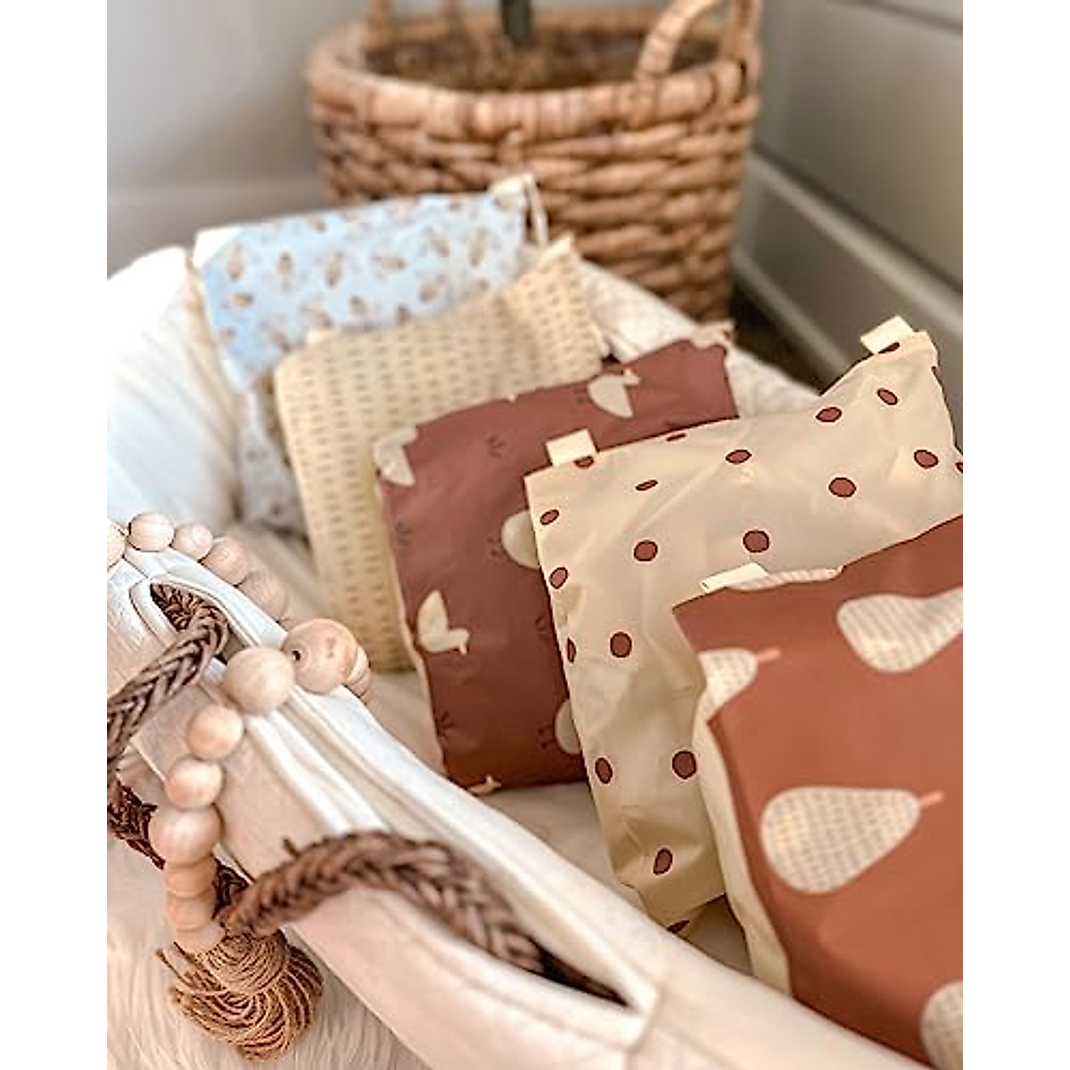 Lucky Love Hospital Bags For Labor and Delivery, Diaper Bag Organizing Pouches and Hospital Bag Essentials For Mom (Hospital Bag | Cream)