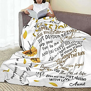 LGULDZ Niece Blanket Gifts to My Niece Throw Blanket for Nieces Form Uncle Auntie Beautiful Niece Blanket Birthday Gifts 50 x 60 in