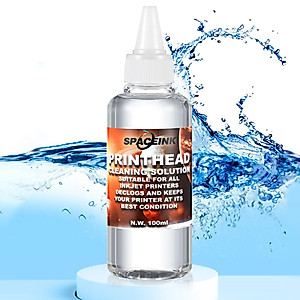 Spaceink Printhead Cleaning Kit for HP OfficeJet Pro 8600 8610 8620 6830 6700 8630 / Epson Ecotank ET-2760 ET-2720 WF-3640 / Canon MX922 MX920 Printer (100ml)