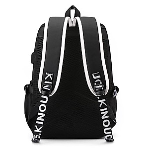 Marketair Anime Backpack Laptop Bag Large Casual Daypack Cosplay Backpack Travel Backpack