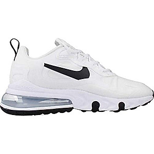 Nike Women's W AIR MAX 270 React Running Shoe, White Black, 8 UK