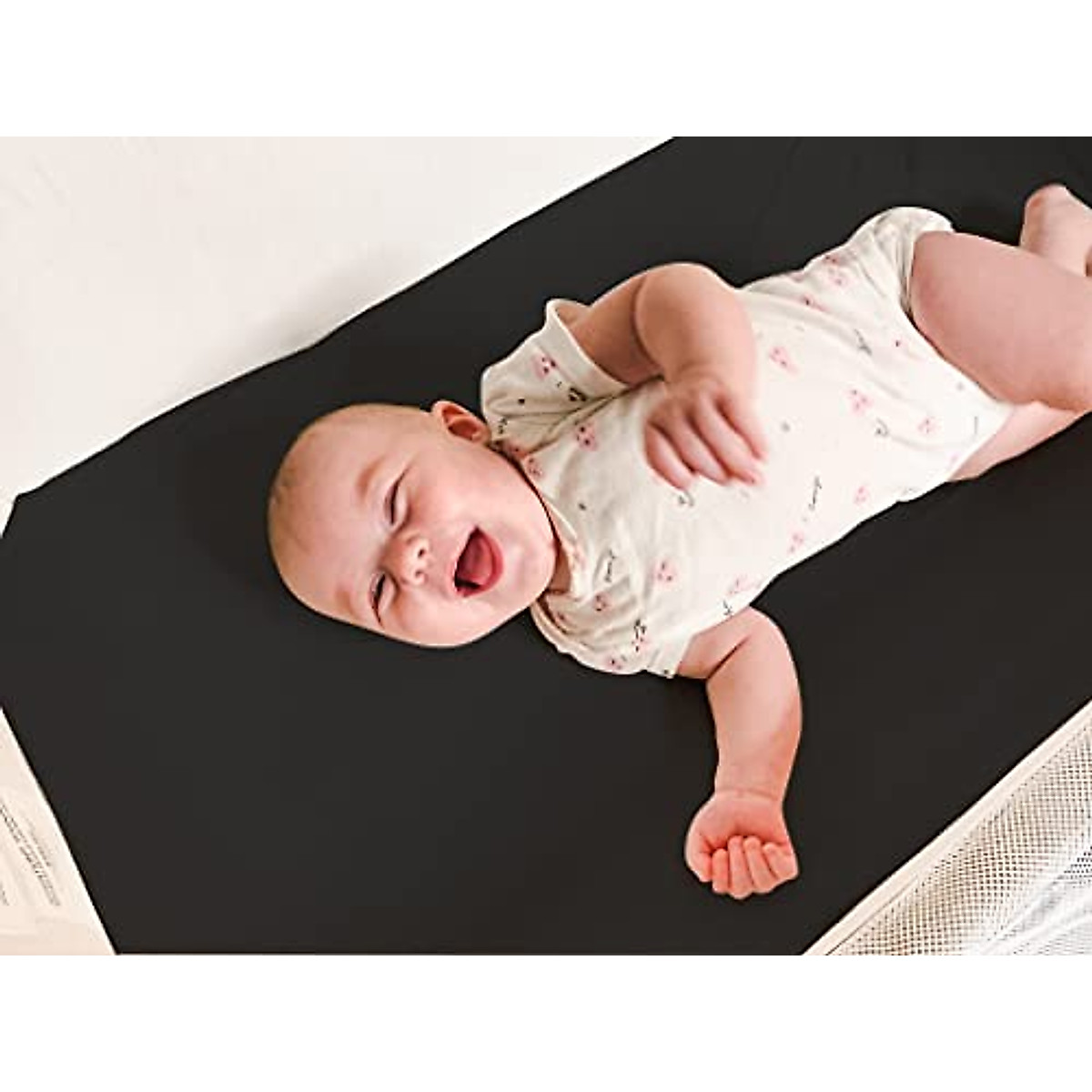 Bassinet Bed Sheets – Premium Bassinet Fitted Sheet for Halo, Mika Micky, Maxi COSI & Others - 4 Pack 100% Jersey Knit - Bassinet Bedding for Standard Size Oval or Halo Bassinet Pads for Boys & Girls