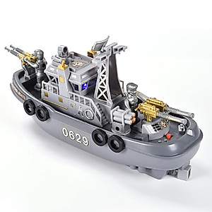 Pool Warship Toy Boat Bath Toys - Children’s Toy Boat，Warship Aircraft Carrier Toy in Bath Tub, Gift for Kids Pool Toys