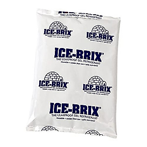 Polar Tech - IB 6 IB6 Ice Brix Leakproof Viscous Gel Refrigerant Poly Pack, 4" Length x 6" Width x 3/4" Thick (Case of 48)
