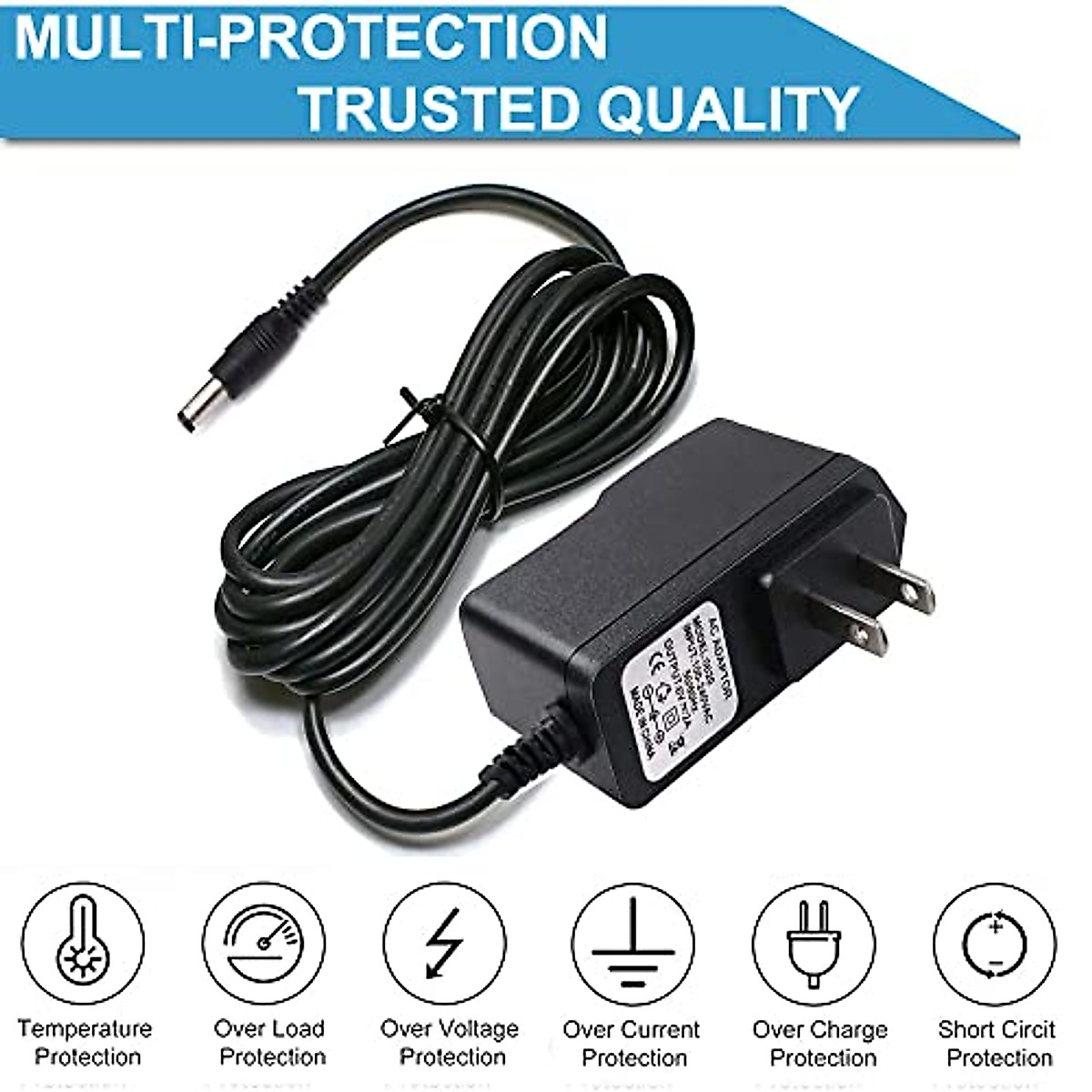 6V Baby Swing Power Cord AC Adapter Compatible with Fisher-Price Cradle Swing, Rainforest Cradle Swing, Butterfly Ocean Wonders Power Supply Cable