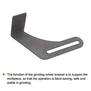 HARFINGTON 2pcs Bench Grinder Tool Rest 9.84" Carbon Steel Bracket Tool Part Set with Screw for Bench Grinder Polisher, Black