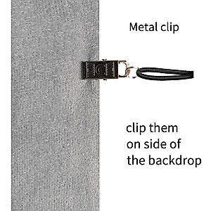 Background Backdrop Clips Clamps Holder for Photo Video Studio,24 Pack,Black