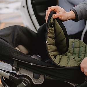 Little Unicorn Infant Car Seat Footmuff | Weather Resistant Bunting Bag | Universal Fit for Baby Car Seat & Travel System | Open Back Design | Non-Slip Backing | Easy Magnetic Closures | Machine Wash