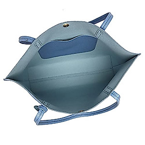 Lieseh Women's Bohemian Tote Bag for Shoulder and Hand with Inner Pocket (Blue)