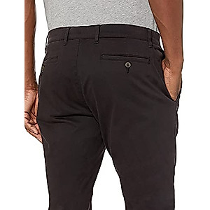 Amazon Essentials Men's Skinny-Fit Washed Comfort Stretch Chino Pant (Previously Goodthreads), Black, 30W x 32L