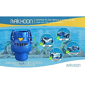 MAKHOON FRV100 Flow Regulator Valve Replacement for Zodiac MX6 and MX8 Series In Ground Automatic Robot Pool Cleaners-1Pack