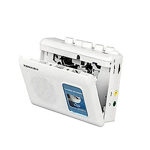 TOMASHI Portable Cassette Player Tape Recorder Walkman with Built-in Speaker,Microphone,Headphone Jack-, 4.57 x 3.54 x 1.38inch,