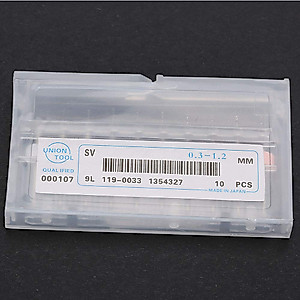 KIKYO Drill Bits, 10pcs 0.3-1.2mm Tungsten Steel Durable Drill Bit for PCB Circuit Board