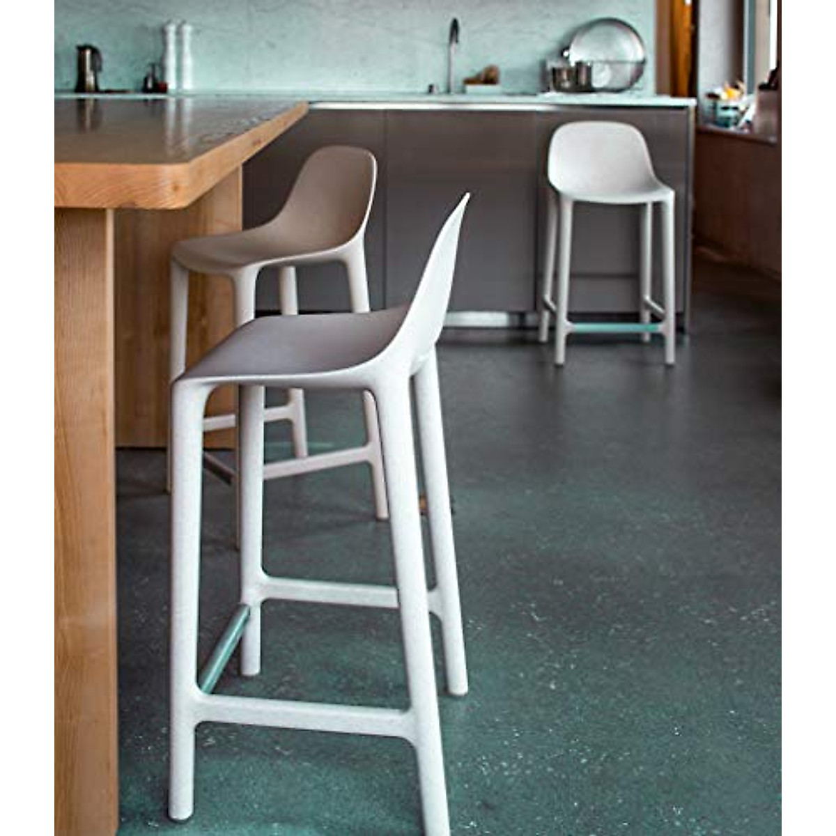 Emeco Broom 24 Counter Stool, Dark Grey