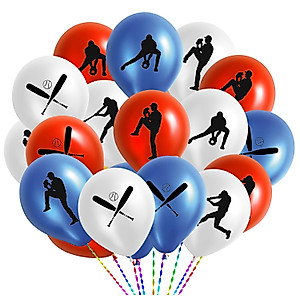 50 Baseball Party Latex Balloons Sports Game Graduation Baseball Birthday Party Decorations Supplies Favors