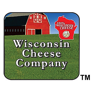 Wisconsin Cheese Company - Wisconsin Cheddar & Pepper Jack Cheese and Cracker Gift Box - 100% Wisconsin Cheese | Perfect for Parties, Charcuterie Boards and Birthday Gifts | Great Easter Gift for Cheese Lovers