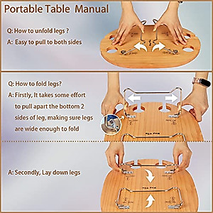 Hap Tim Wicker Picnic Basket Set for 4 with Mini Folding Wine Picnic Table & Large Insulated Cooler Bag & Cutlery Service Kits for 4 Person, Couples Gifts, Wedding Gifts (Y2209-4-CM)