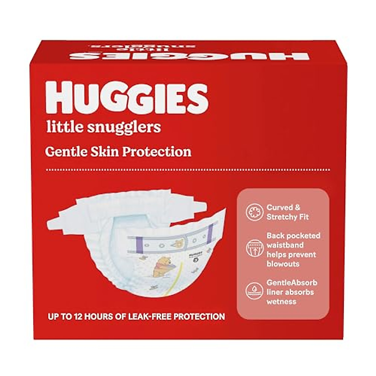 Huggies Size 3 Diapers, Little Snugglers Baby Diapers, Size 3 (16-28 lbs), 26 Count