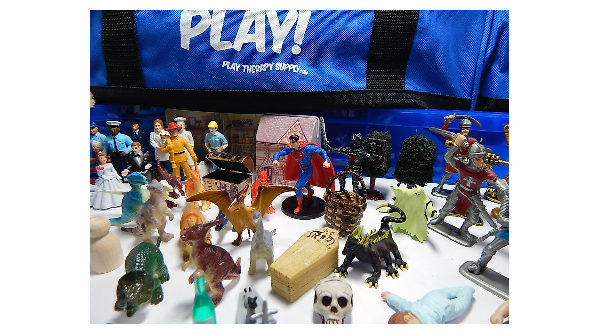 Play Therapy Sandtray Premium Kit - Portable & Complete