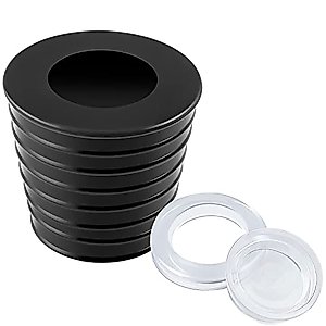 Patio Umbrella Cone Umbrella Wedge Plug and Silicone Table Umbrella Hole Ring Plug with Cap Set for Outdoor Patio Umbrella, Fits Umbrella Pole Diameter 1.5 Inch (transparent)