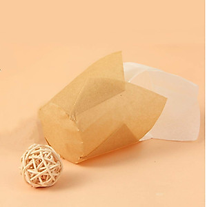 200pcs Tulip Cupcake Liners Natural Baking Cups Muffin Paper Liner Grease-Proof Wrappers for Wedding， Cases Wrappers for Wedding Birthday Partyr, Standard Size (Natural)