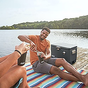 Coleman Reunion Insulated Portable Ice Chest, 54qt Steel Belted Leak Resistant Cooler with Heavy Duty Latch, Handles and Drain